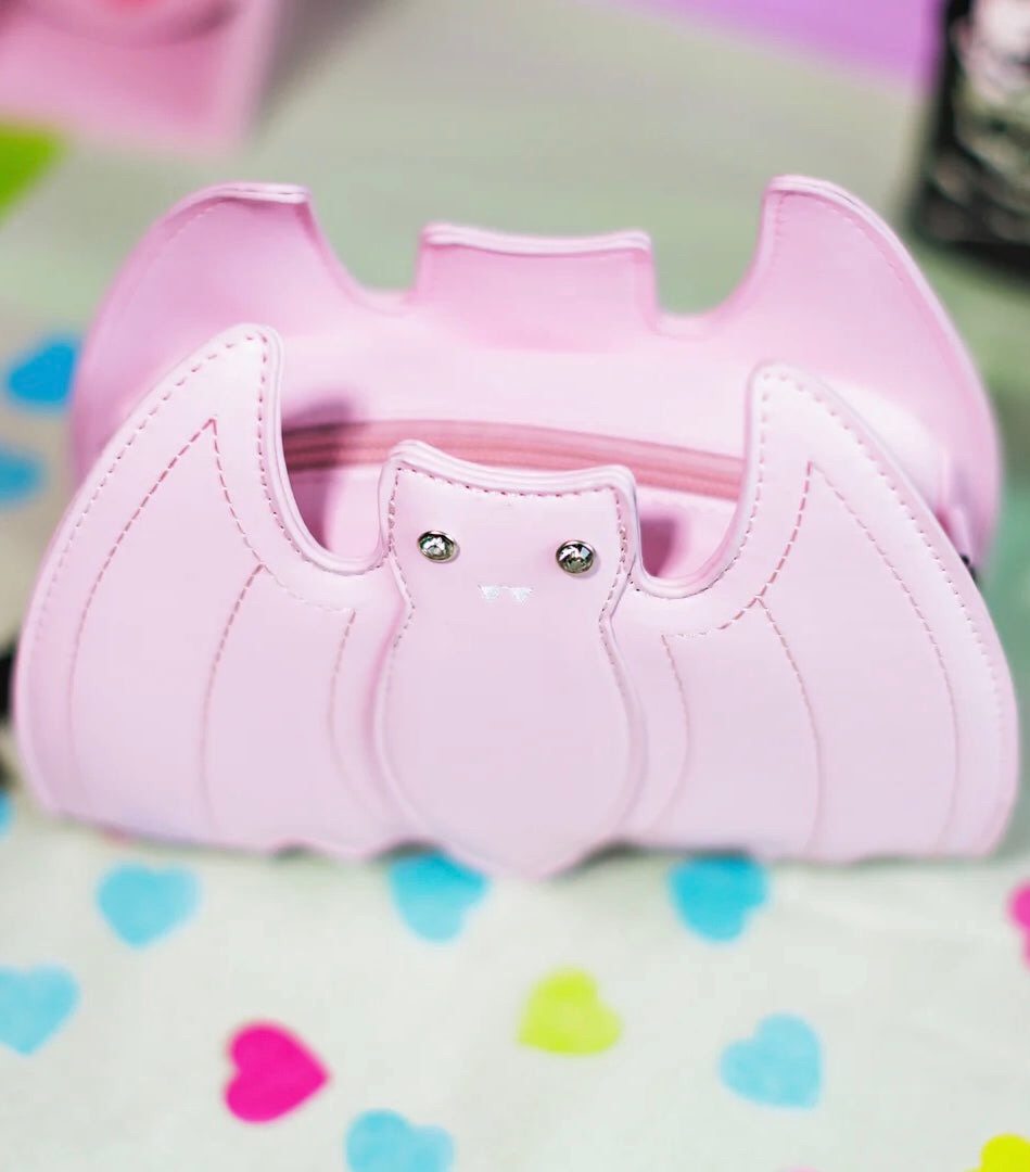Gothic Bat Shoulder Bag (Pink) (15cm) – Octave Gothic